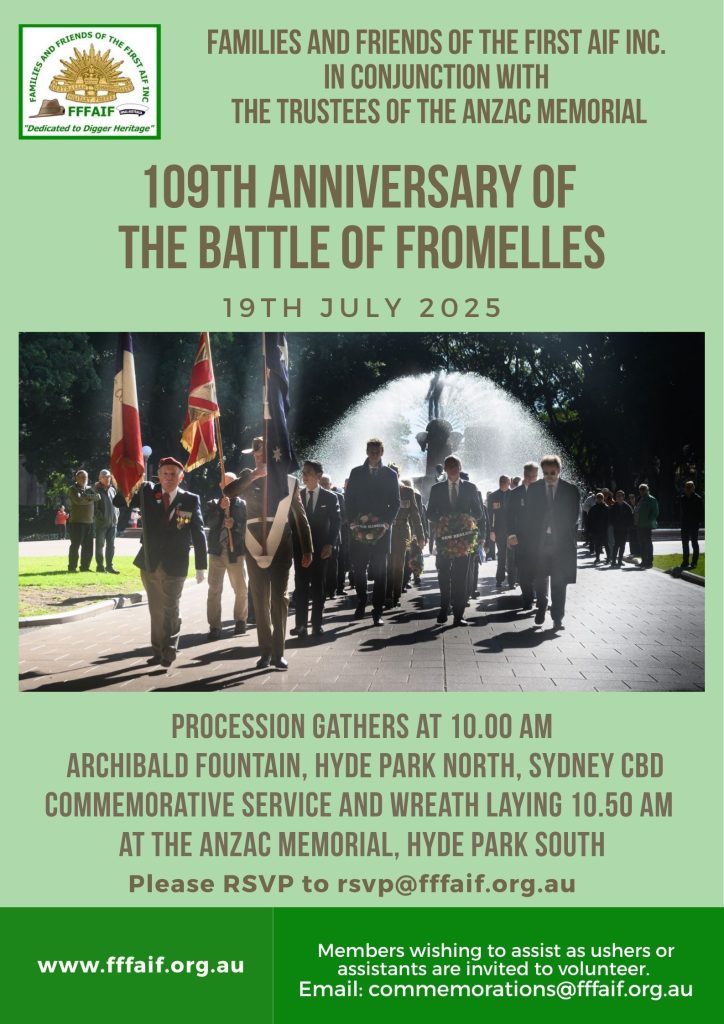 Fromelles Day 2025 – Commemorating the 109th anniversary of the Battle ...